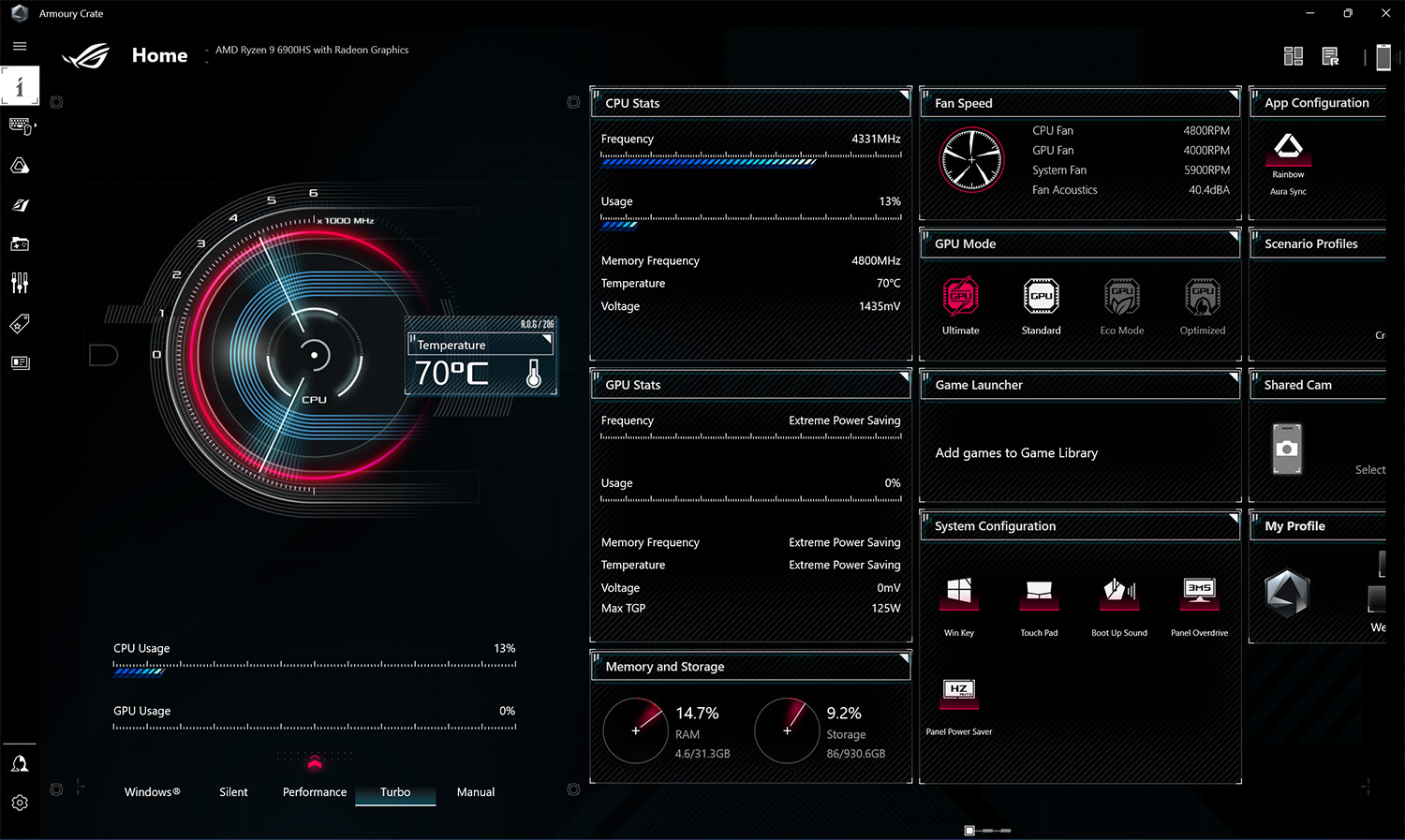 Grafică integrată sau dedicată? Modurile GPU din Armoury Crate pe ...